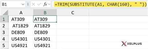 How To Remove Spaces In Excel Even Non Breaking Spaces Xelplus Leila Gharani
