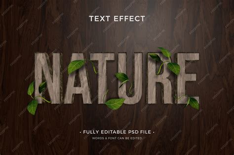 Premium Psd Nature Text Effect