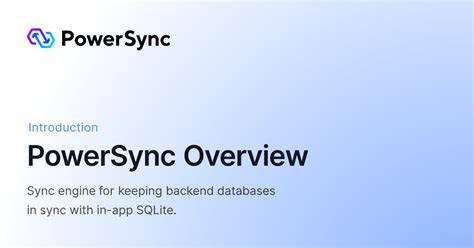Powersync Overview Powersync