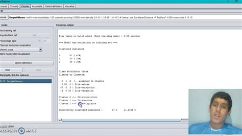 Cluster En Weka K Means Youtube
