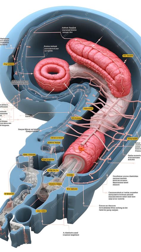 Premium Photo Detailed Illustration Of The Human Appendix In Digestive System