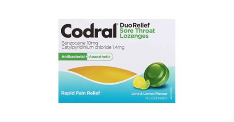 Codral Duorelief Sore Throat Lozenges Reviews Au