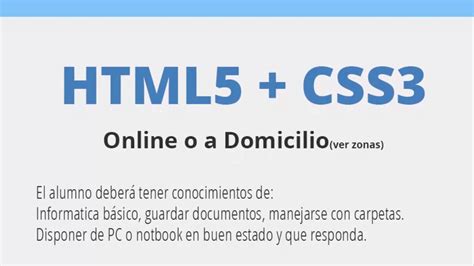 Curso Online De Html5 Y Css3 Youtube