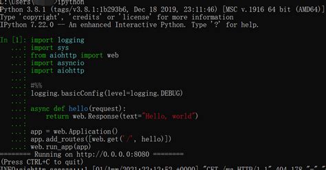 Asyncio Run Can Work In Ipython From Cmd But Not In Vscode Interactive · Issue 5386 · Microsoft