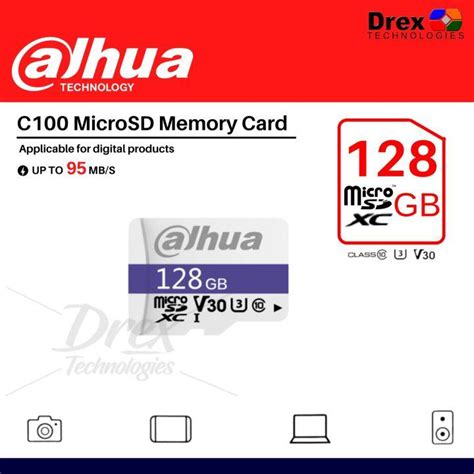 Dahua Memory Card 128gb Microsd Up To 95bps Kevicitech Solutions