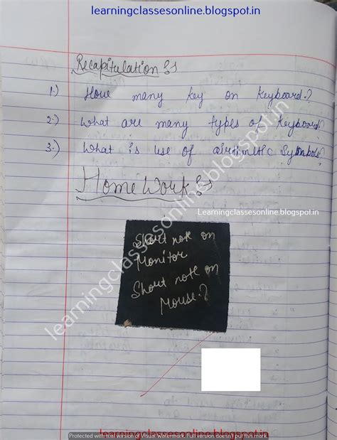 Lesson Plan For Computer Science On Computer Keyboard And Its Keys