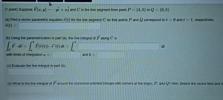 Solved Point Suppose Vec F X Y Yvec I Xvec J And Chegg