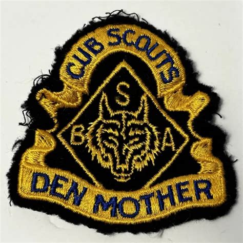 Cub Scout Bsa Patch Den Mother Nr Vintage £569 Picclick Uk