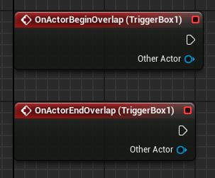 OnActorBeginOverlap OnActorEndOverlap Trigger