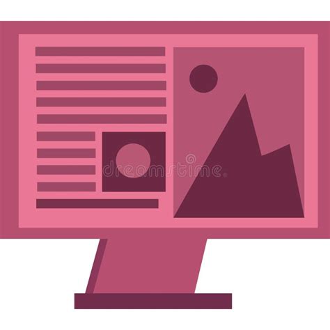 Shared Hosting Icon Pc Computer Screen Vector Stock Illustration Illustration Of Shared
