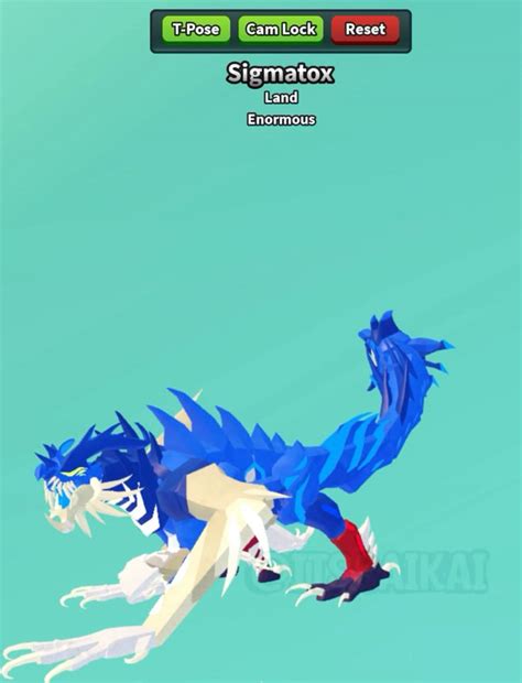 Sonic Sigmatox Creatures Of Sonaria Lizard Cos Skins Meorlark