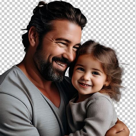 Pai Segurando Filha Em Casa Psd Premium