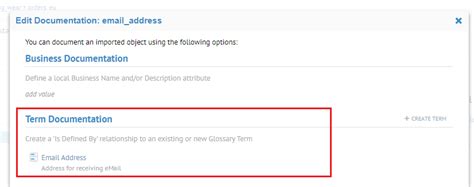 Linking Glossary Terms To Table Columns Talend Data Catalog Getting
