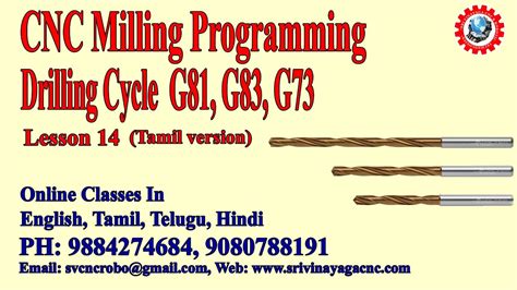 Cnc Milling Programming Lesson14 Cnc Drilling Cycle G81 Cnc Code