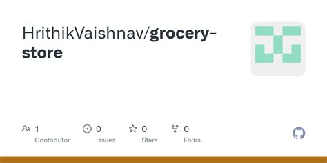 Github Hrithikvaishnav Grocery Store