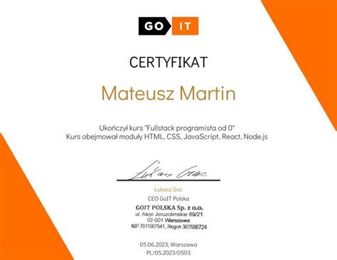 mateusz martin on linkedin fullstackdeveloper goit