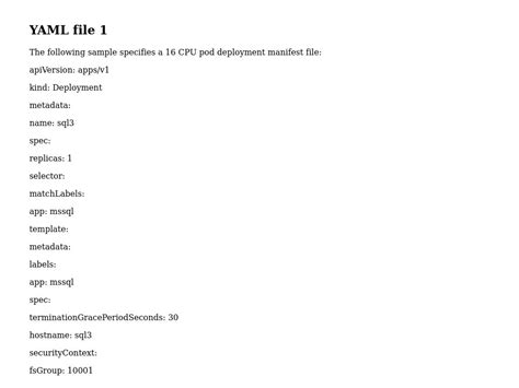 Pod Deployment Yaml File Architecting Microsoft Sql Server 2019