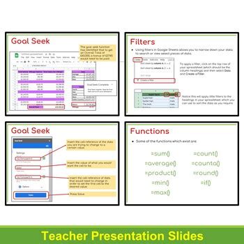 Advanced Spreadsheet Skills Project For Google Sheets Computer Applications