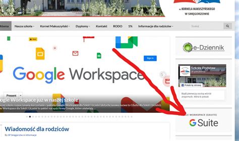 GSuite Google Workspace Instrukcja Logowania