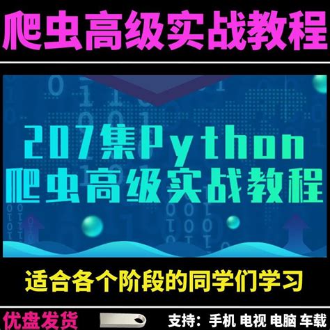 有貨and207集python爬蟲高級實戰教程適合各個階段的同學學習視頻教程u盤 蝦皮購物