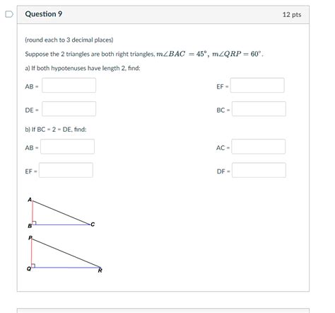 Solved Question Pts Given That AABC Is An Isosceles Chegg
