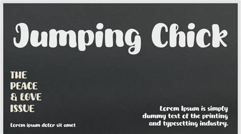 Jumping Chick Font Download Free For Desktop And Webfont