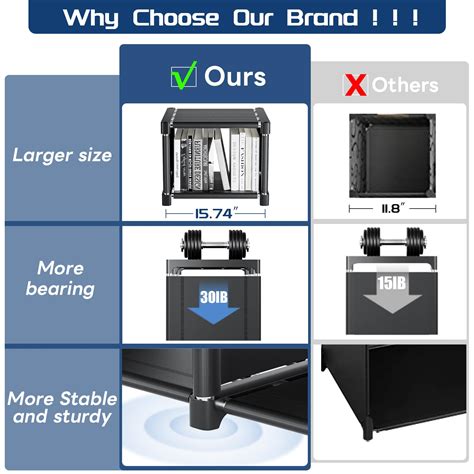 Book Shelf 20 Cube Storage Organizer Diy Bookcase Metal Cube Bookshelf Tall