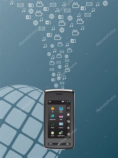 Background Technology Mobile Stock Vector Image By Cifotart 1729648
