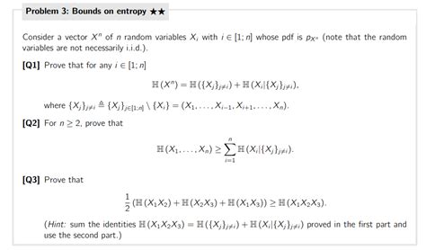 solved consider a vector xn of n random variables xi with