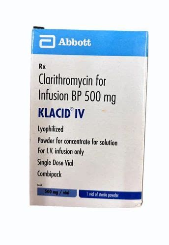 Abbott Klacid Iv Clarithromycin 500 Mg Inj At ₹ 350 Vial In Patna Id 2854065852633