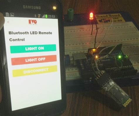 Remote Controlled Led Using Hc 05 Bluetooth Arduino And Mobile Phone App 8 Steps Instructables