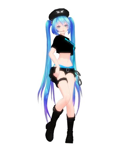 Mmd Tda Police Miku By Ladylukaowo On Deviantart