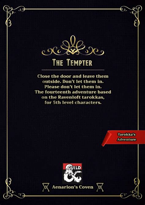 The Tempter Dungeon Masters Guild Dungeon Masters Guild