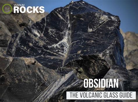 Obsidian Rock Formation Lot Large Obsidian Mineral Specimen