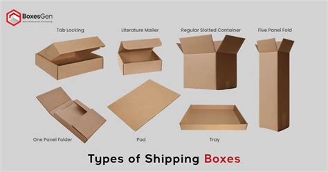 Types Of Shipping Boxes Boxesgen