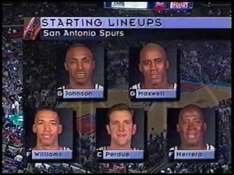 San Antonio Spurs Roster 1997