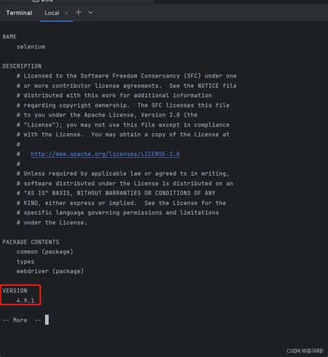 查看selenium具体版本的方法wx6597e652ac59d的技术博客51cto博客