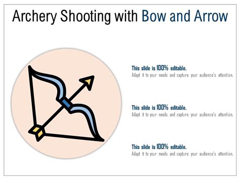 Archery Shooting With Bow And Arrow Presentation Graphics Presentation PowerPoint Example