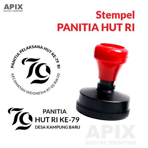 Jual Stempel Panitia Pelaksana Hut Ri Ke 79 Stampel Cap Siap Pakai
