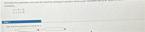 solved eliminate the parameter and write the resulting