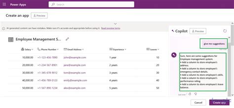 Creating Canvas App Using Ai Copilot Preview Option Microsoft