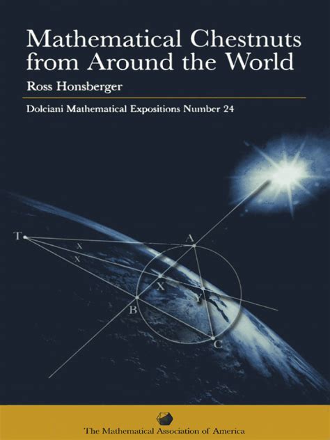 Mathematical Chestnuts From Around The World Ross Honsberger