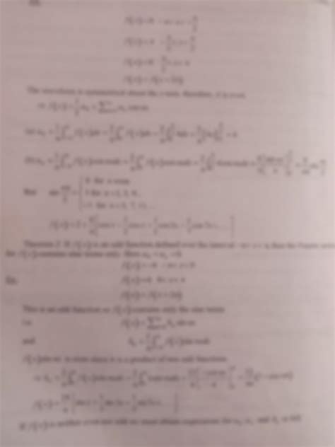 Solution Fourier Series And Periodic Function And Dirichlet Condition And Odd And Even