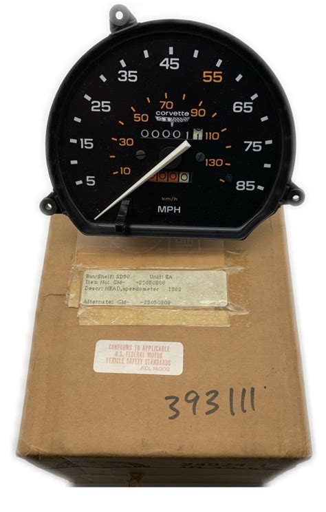 1982 Nos Corvette Speedometer 25050208 Free Shipping Available