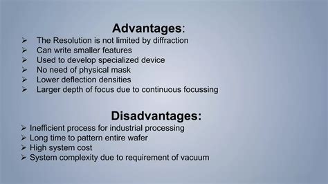 Electron Beam Lithography Pptx