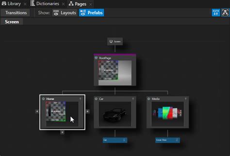 step 3 create user interface structure kanzi framework 3 9 6