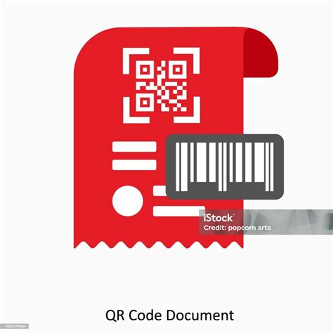Qr Code Document Stock Illustration Download Image Now Concepts Concepts And Topics Contract