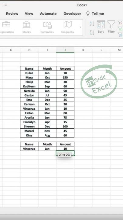 Dget Function In Excel Exceltips Tips Youtube