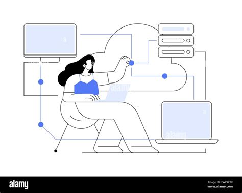 Cloud Architect Isolated Cartoon Vector Illustrations Stock Vector