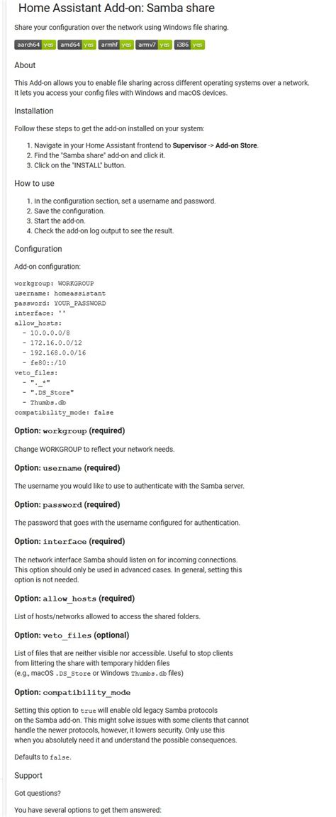 Samba Share Will Not Save Even Basic Config Home Assistant Community